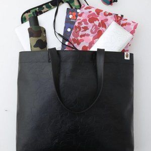 Bape | Bags | Bape Leather Tote Bag | Poshmark